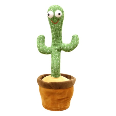 Jucarie interactiva Cactus Vorbitor si Dansator, 37 cm, Verde - eMAG.ro