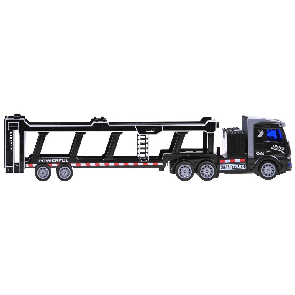 Tir de jucarie cu telecomanda, Jokomisiada, Plastic, Negru/Gri - eMAG.ro