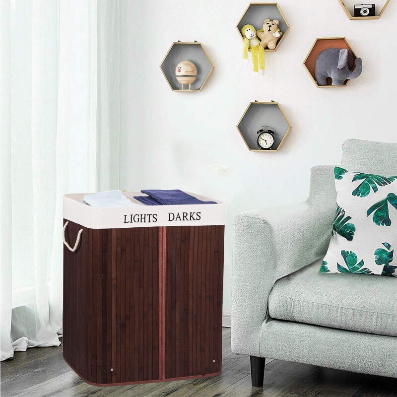 Cos rufe Sersimo HA33, dublu cu 2 compartimente, 100 L, 64x52 cm ...