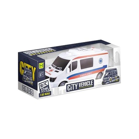 Ambulanta cu telecomanda, Magic Toys, 27 MHz, 1:32, Multicolor - eMAG.ro