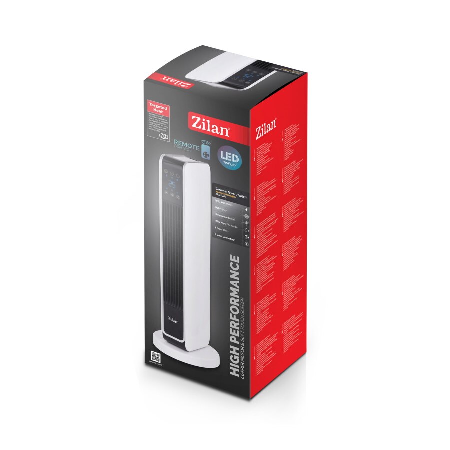 Zilan ZLN-2069 torony hősugárzó, kerámia, 2200W, Érintőképernyő, Timer ...