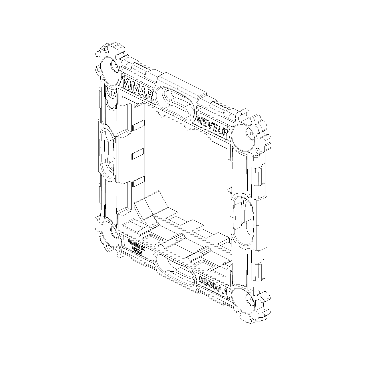 Suport, 2 module, Vimar, NEVE, 09603.1 - eMAG.ro