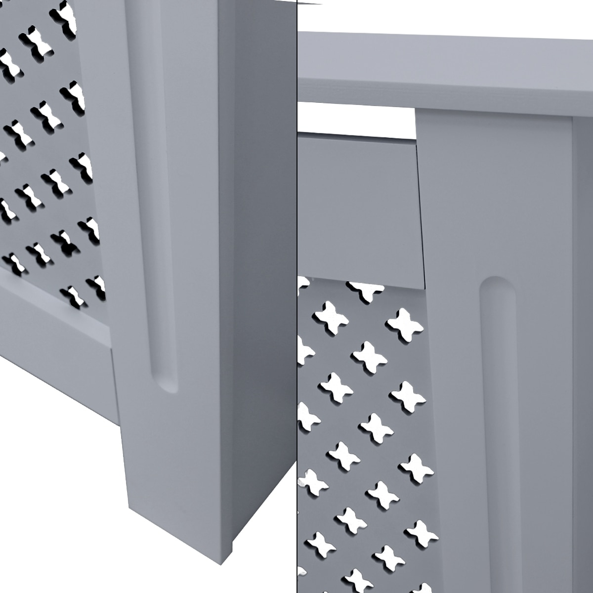 Masca pentru calorifer/radiator, ML-Design, MDF, 78x19x82 cm, gri ...