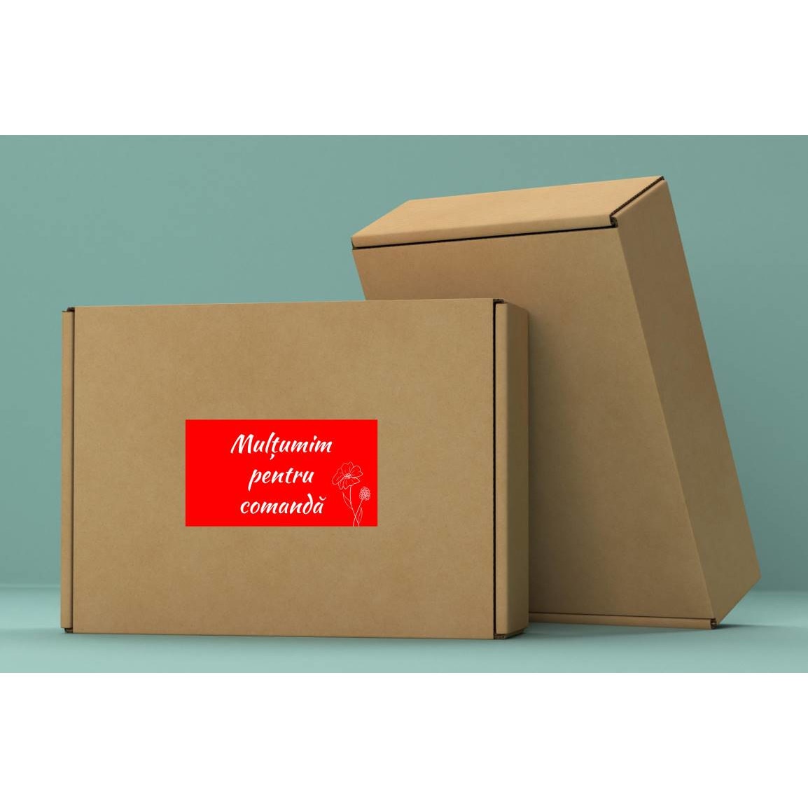 Set 200 etichete Multumim pentru comanda, 9x5 cm - eMAG.ro