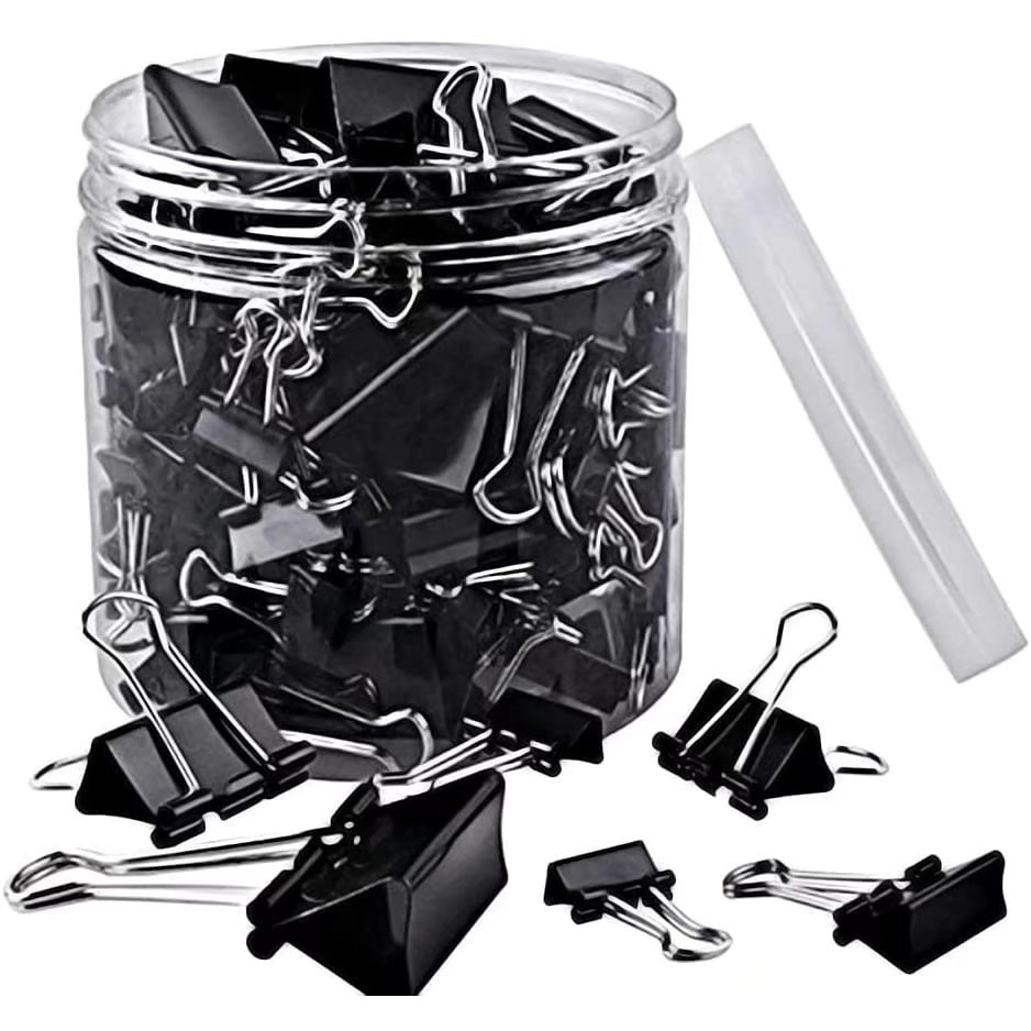 Set 100 clipsuri OEM, Metal, Negru - eMAG.ro