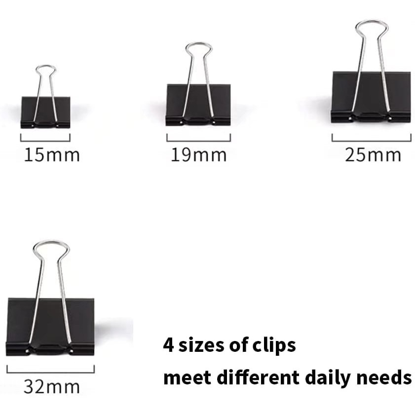 Set 100 clipsuri OEM, Metal, Negru - eMAG.ro