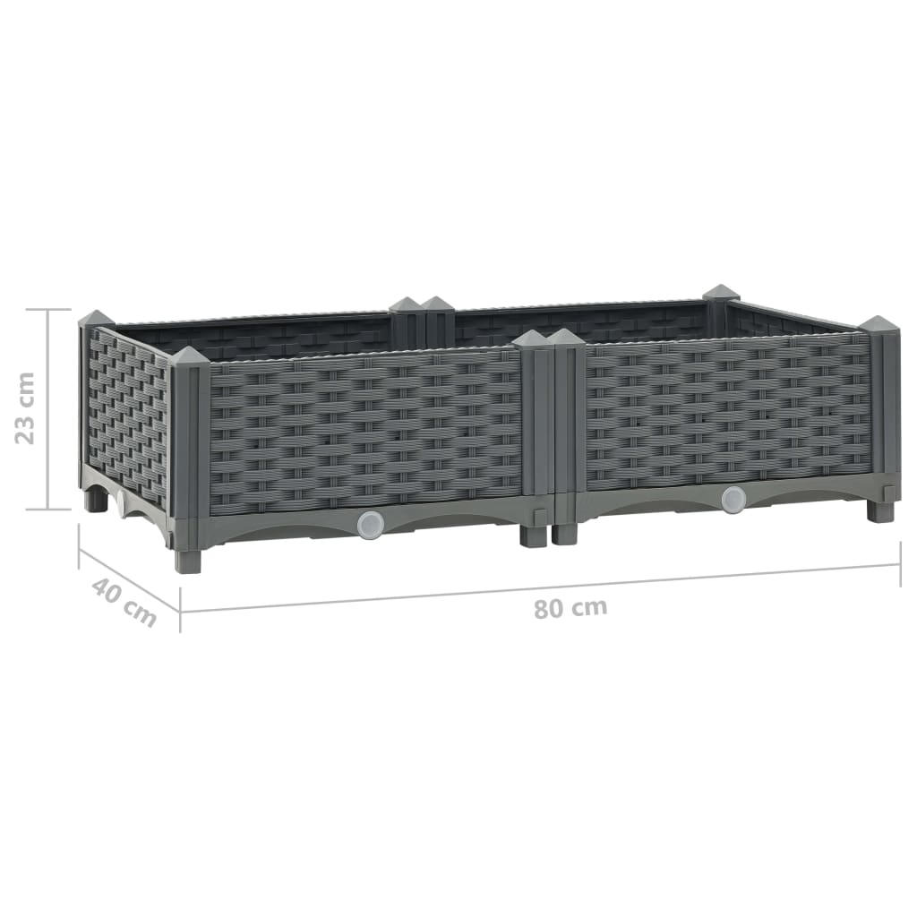 Strat inaltat, 80 x 40 x 23 cm, polipropilena - eMAG.ro
