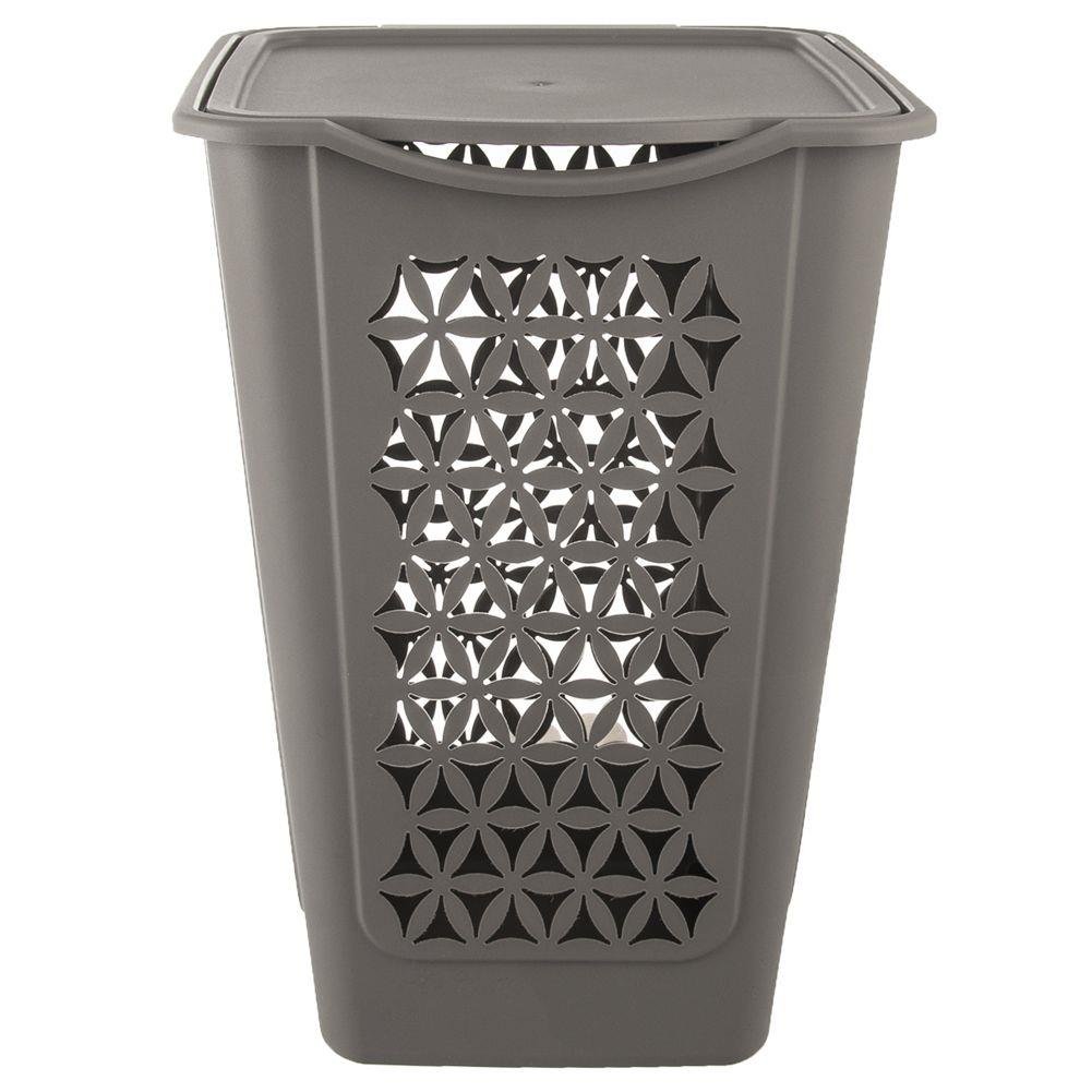 Cos pentru rufe Orion, Plastic, Gri, 50 l - eMAG.ro