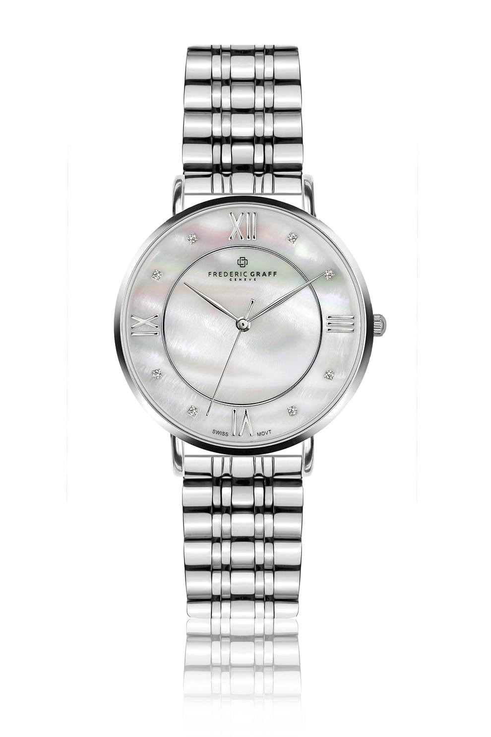 Frederic Graff, Ceas cu cadran mother of pearl, Argintiu - eMAG.ro