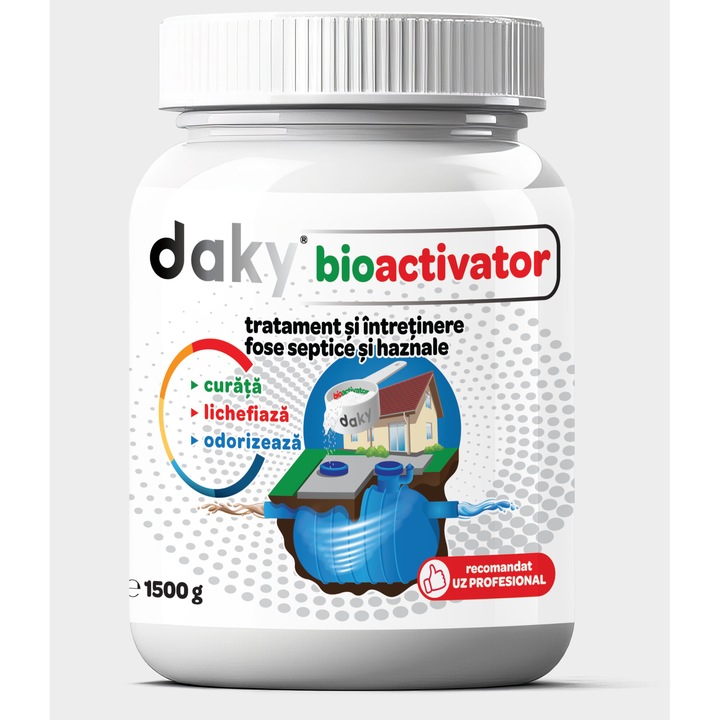 Bioactivator profesional daky® pentru fose septice Biofoss 1,5 kg - eMAG.ro