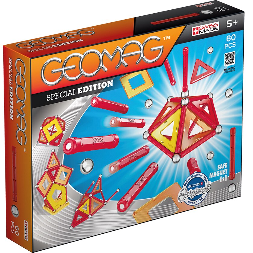 Set de constructie magnetic Geomag Mechanics, 60piese, Geomag819 - eMAG.ro