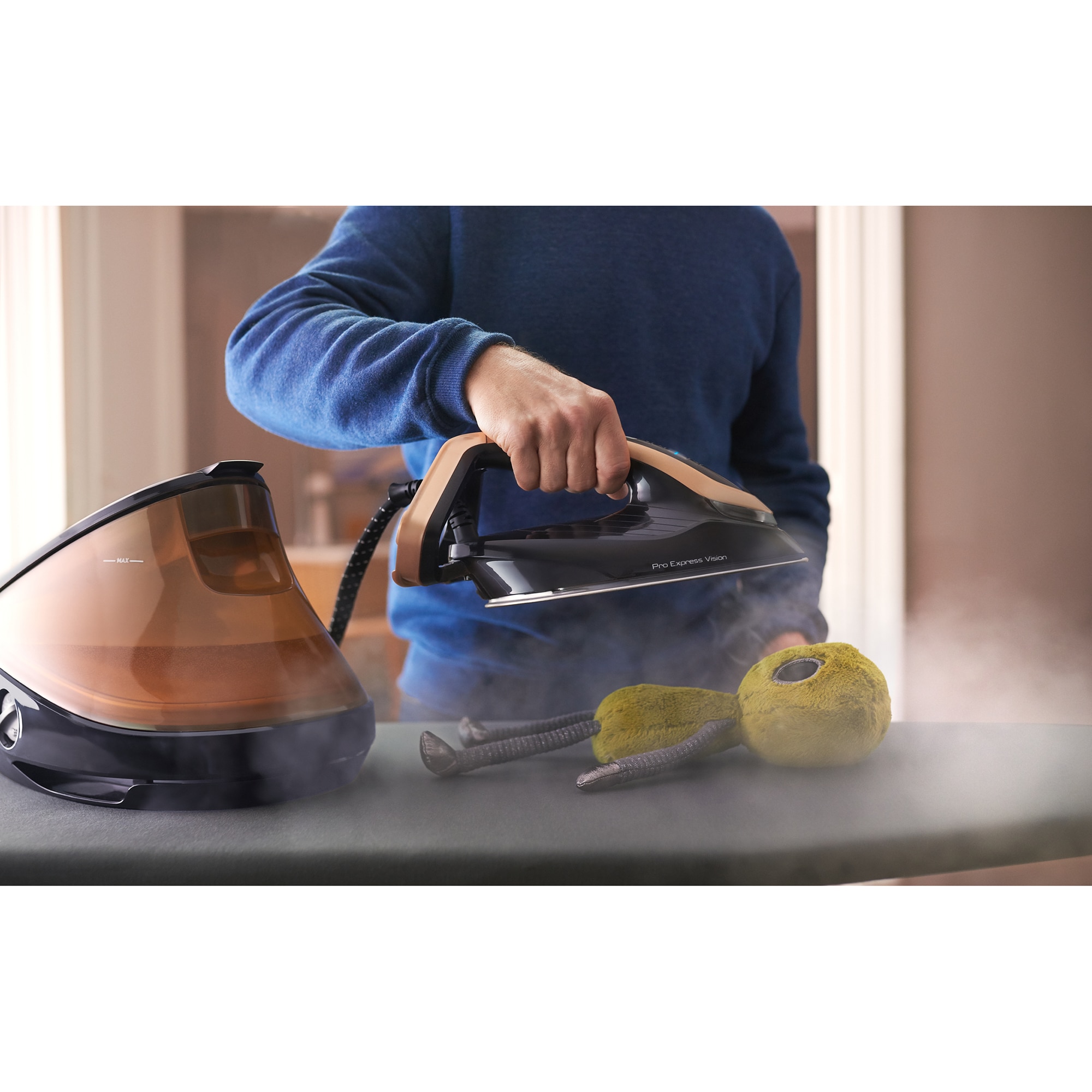 Tefal Pro Express Vision Gőzállomás, 3000W, 1.1L, Gőzsugár 750 g/perc ...