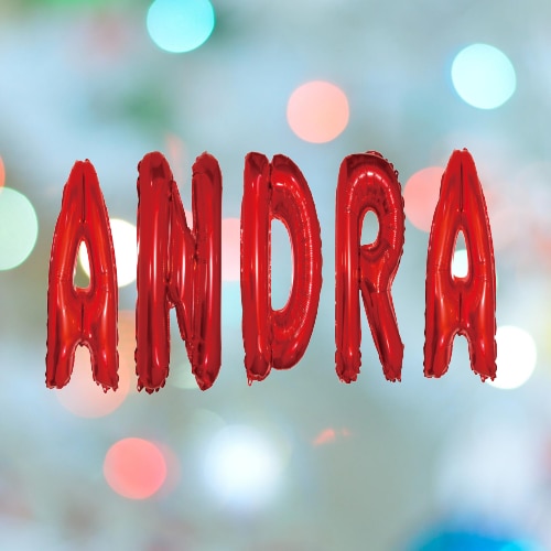 Set Baloane Litere Nume Andra, Rosu, 40Cm - eMAG.ro