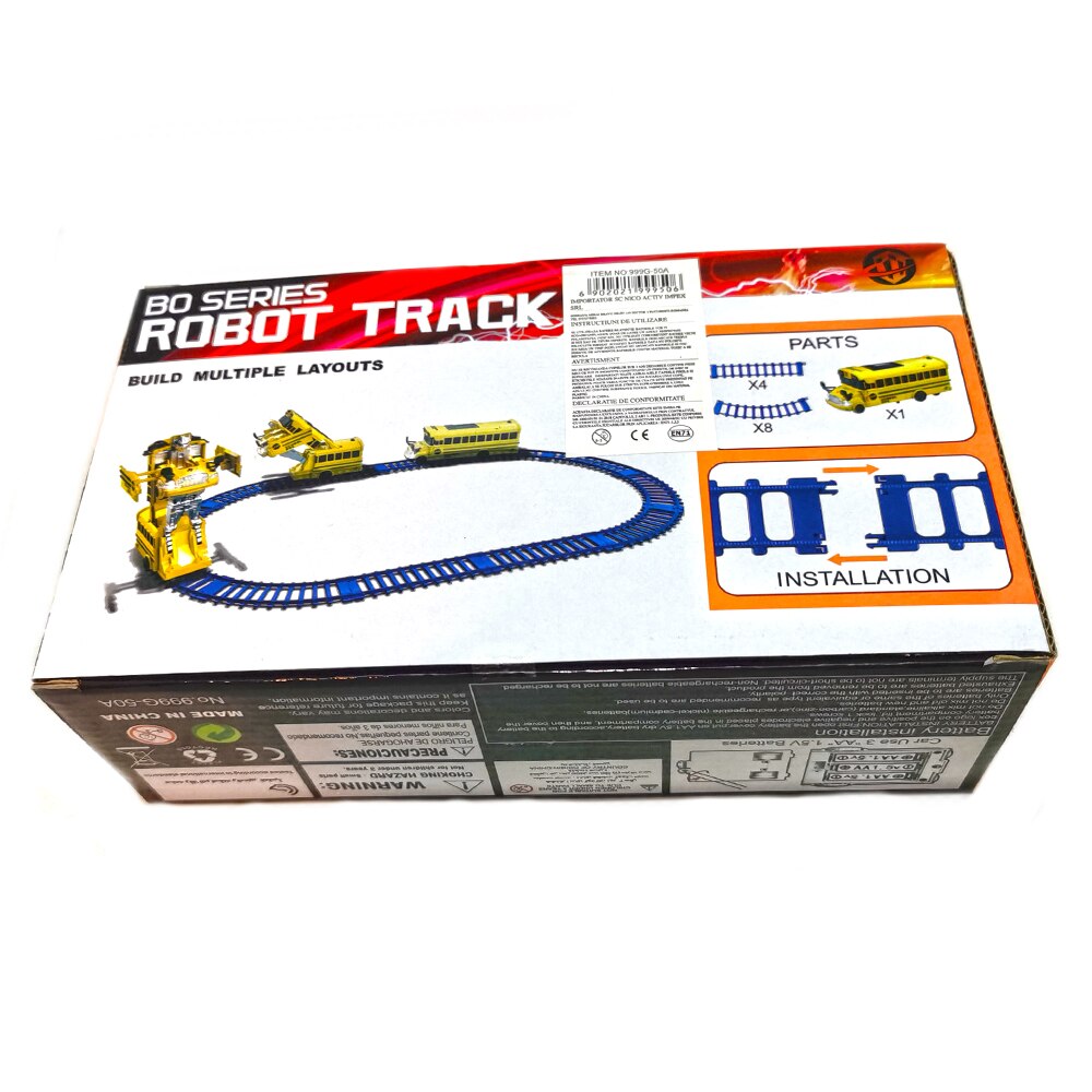 Autobuz galben pentru scolari transformers cu lumini si sunete 18 cm ...