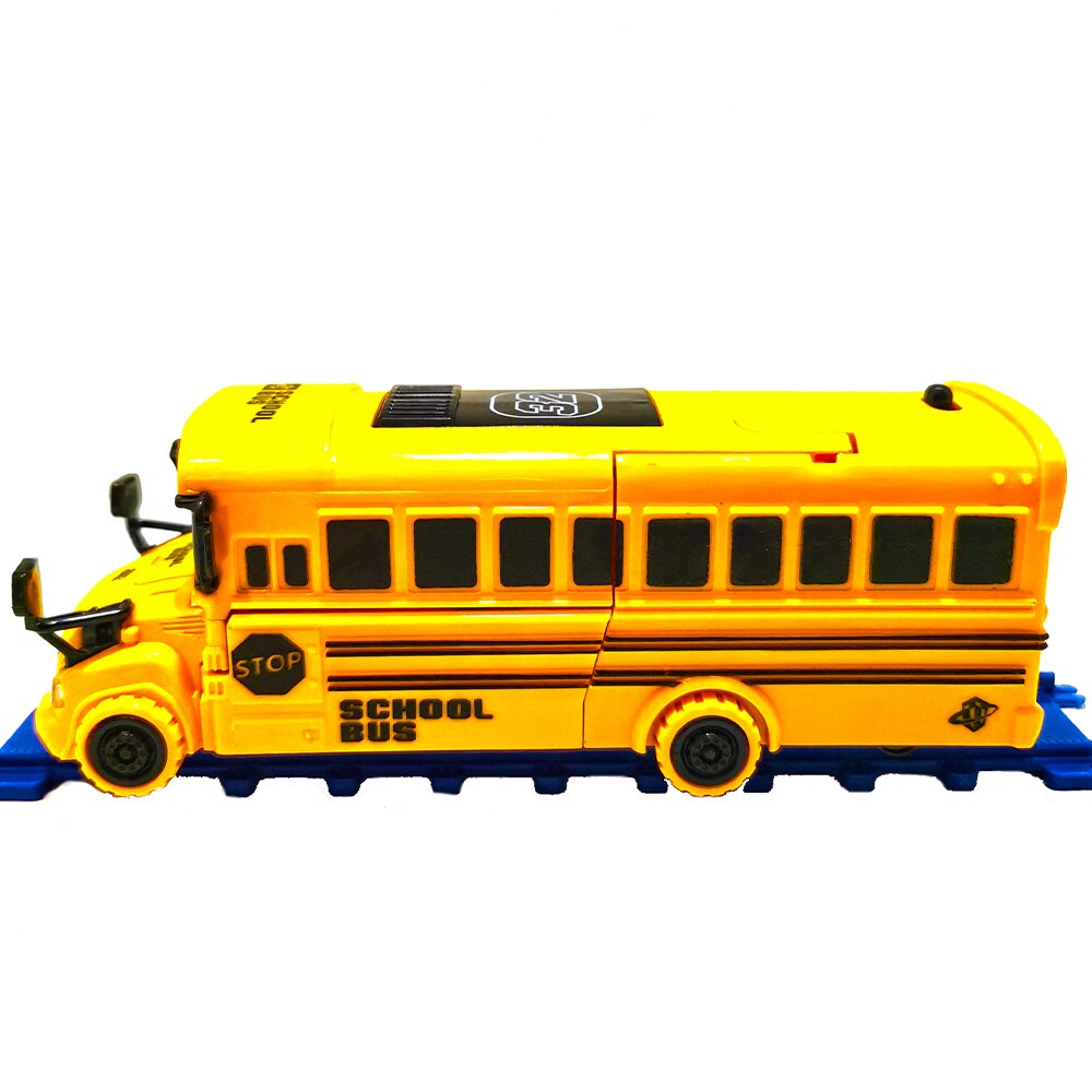 Autobuz galben pentru scolari transformers cu lumini si sunete 18 cm ...