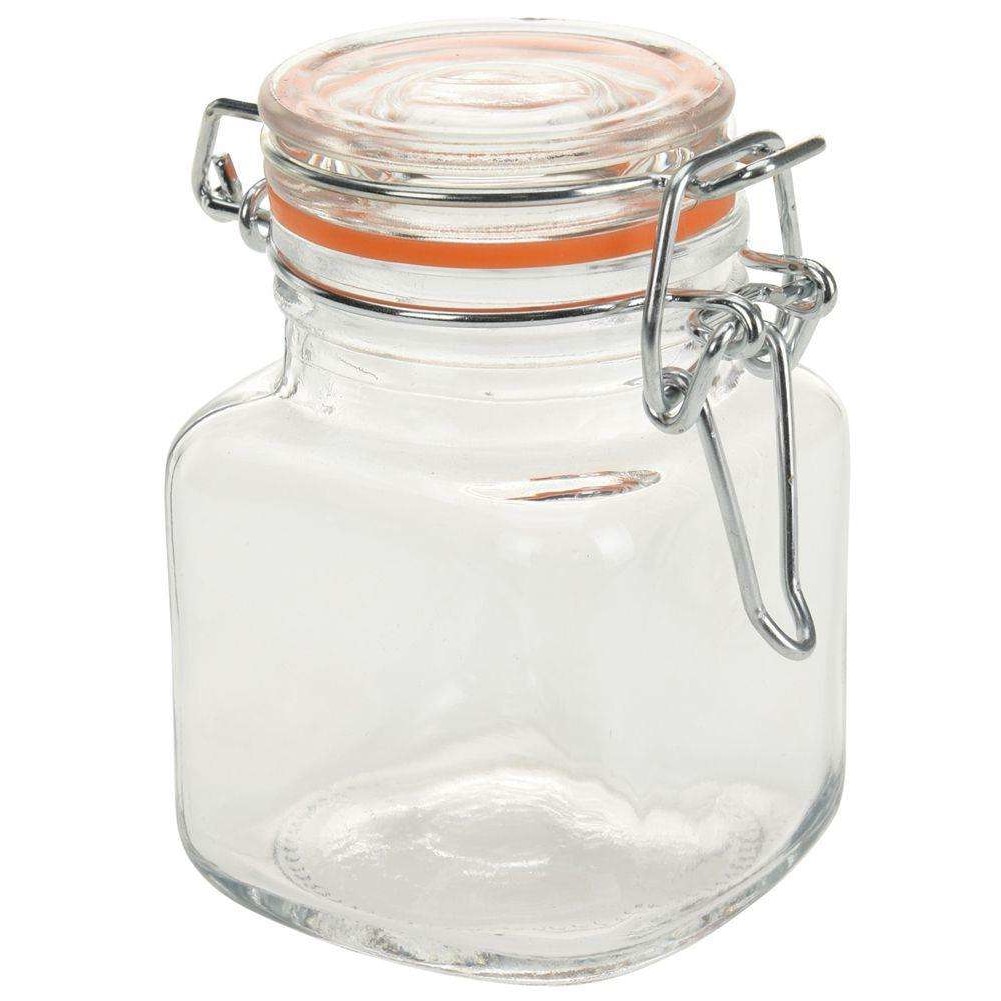 Set 4 borcane cu capac, Orion, Sticla, Transparent, 115 ml - eMAG.ro