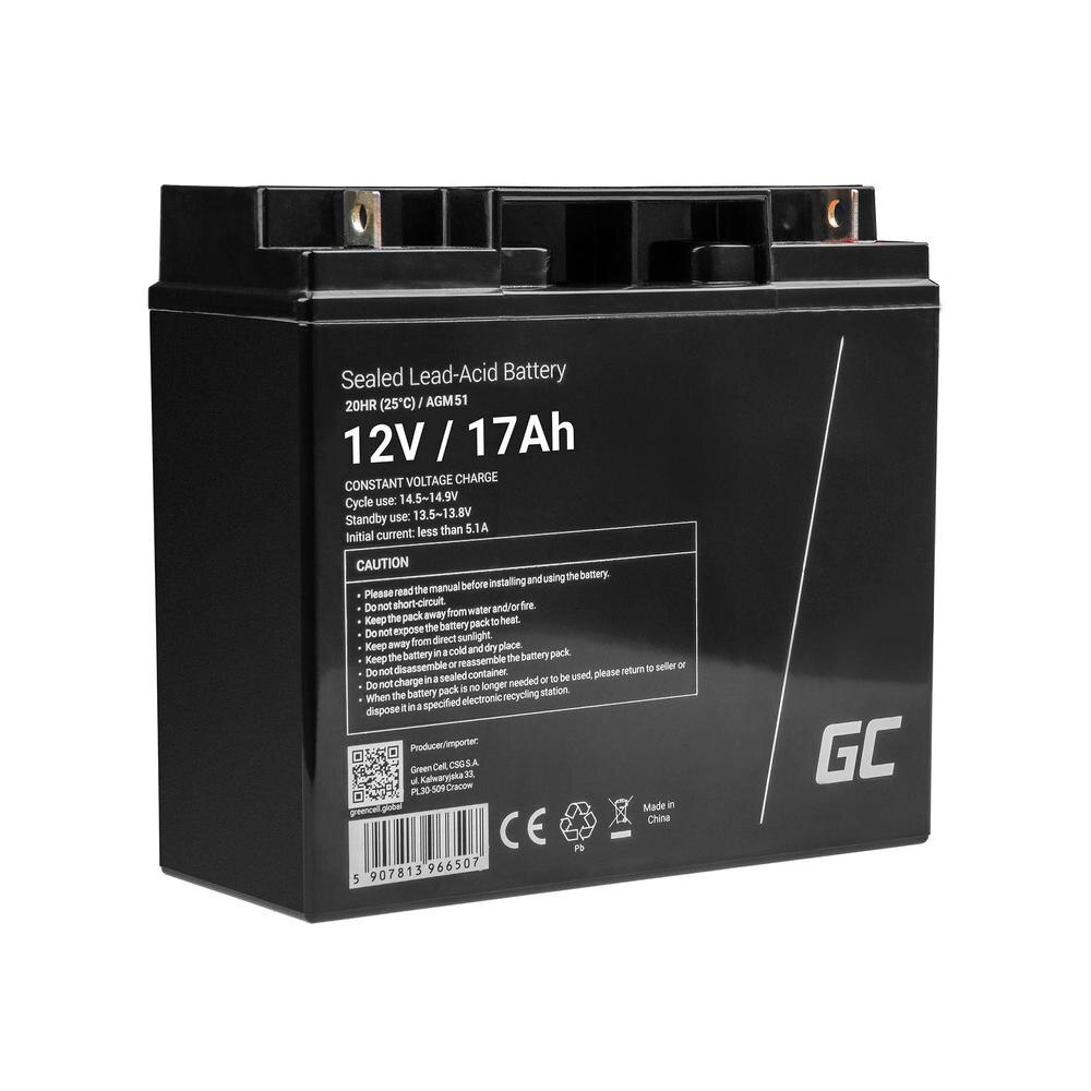 Acumulator AGM 12V 17Ah VRLA plum acid baterie fara mentenanta ...