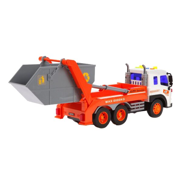 Camion cu container deseuri, sunete si lumini, 26 cm - eMAG.ro