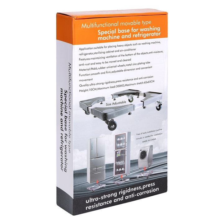 Suport aragaz, frigider,cu roti si dimensiune reglabila ,45x65 - eMAG.ro