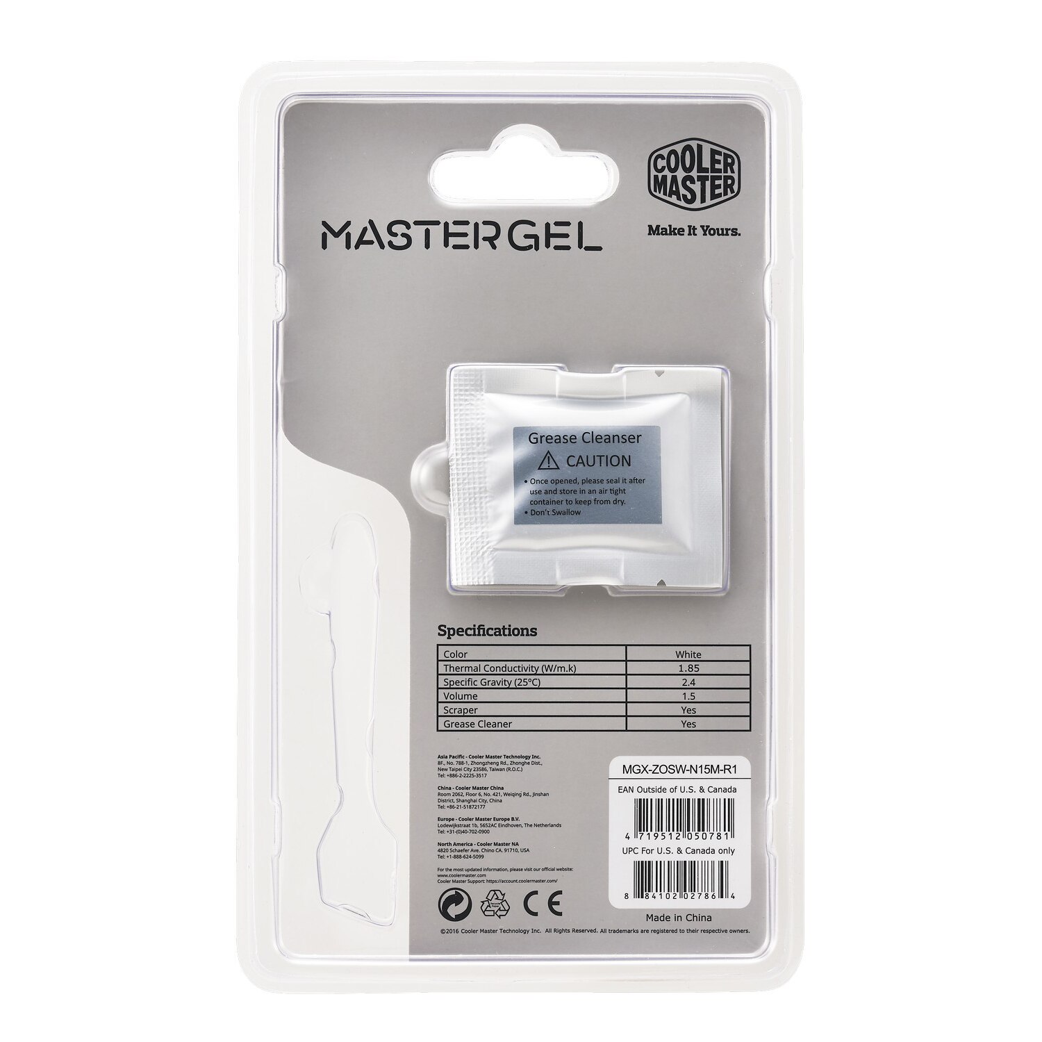 Pasta termica Cooler Master Master Gel, 1.5g - eMAG.ro
