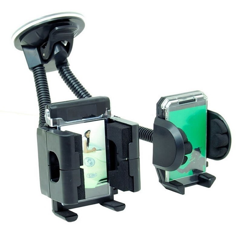 Suport auto universal dublu pentru telefon si GPS - eMAG.ro