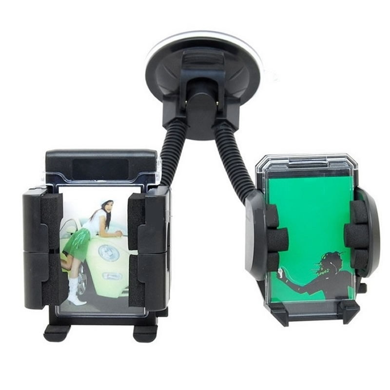 Suport auto universal dublu pentru telefon si GPS - eMAG.ro