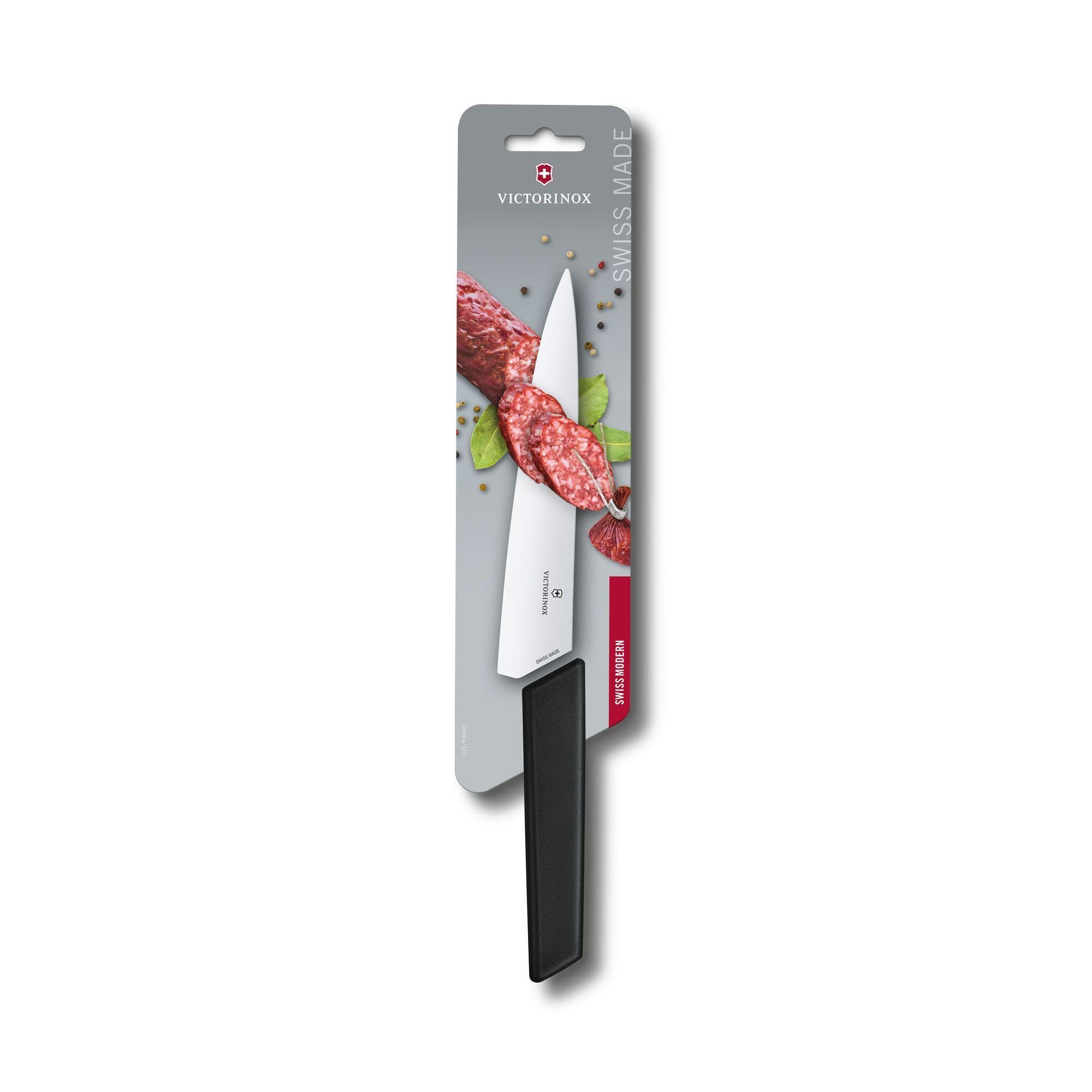 Cutit pentru carne Victorinox Swiss Modern, lama 19 cm, maner negru 6. ...