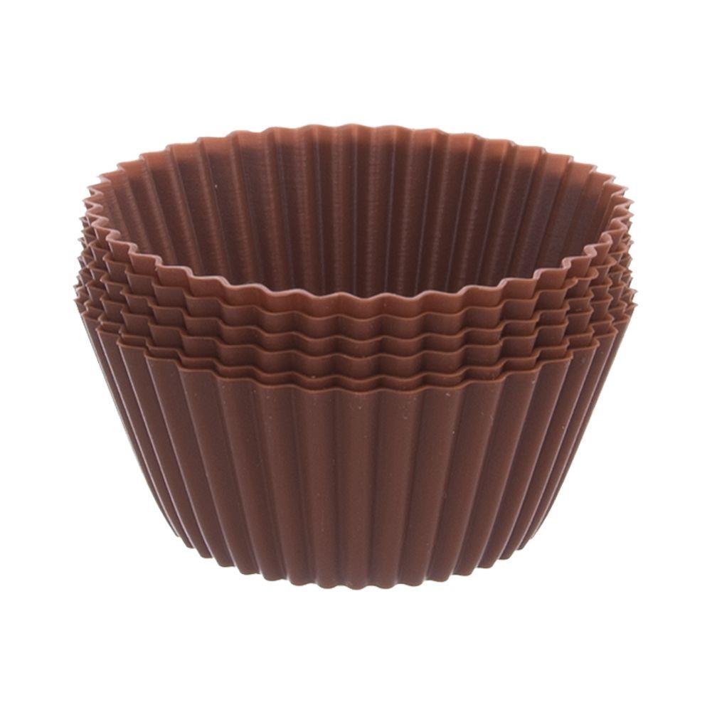 Forma briose, Orion, Silicon, 6 piese, 5.5 cm, Maro - eMAG.ro