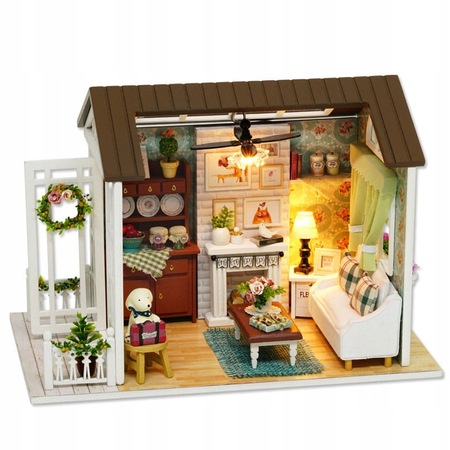 Casuta de papusi miniatura DIY La tara, Habarri, Material Lemn ...