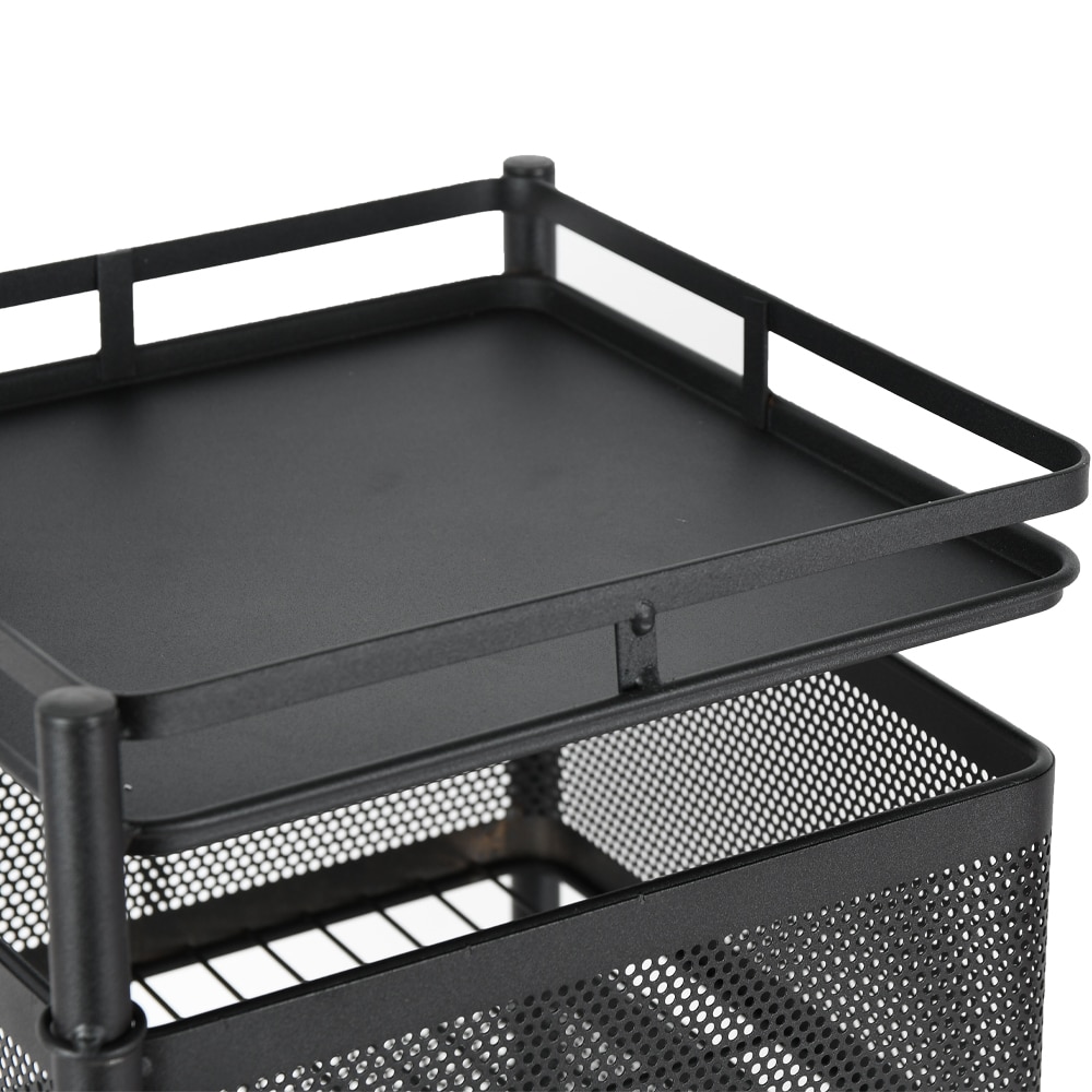 Raft metalic de depozitare rotativ, Quasar & Co., 2 x cos organizator ...