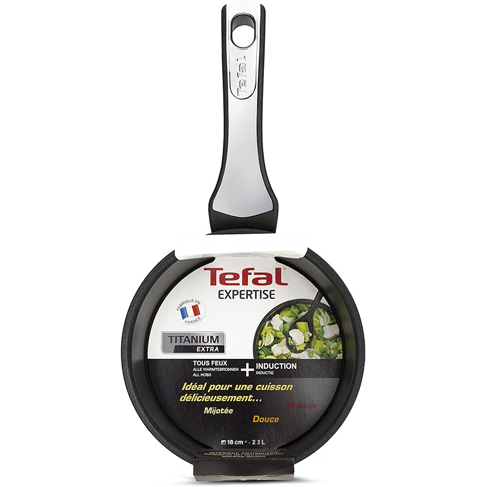 Cratita Tefal Expertise, 2.1 litri, cu invelis de titan, 18 cm, negru ...