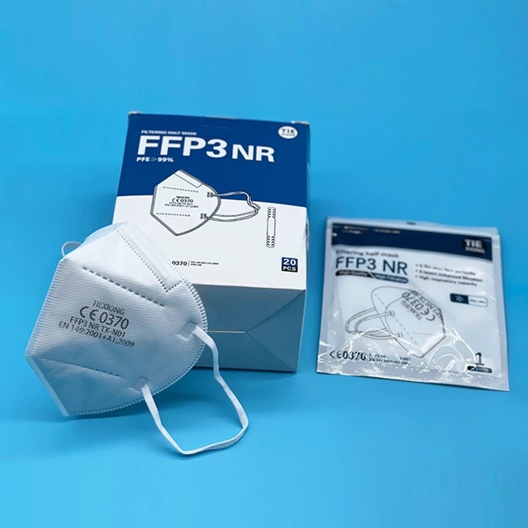 Set 20 de masti tip FFP3, Tiexiong, cu burete nazal, calitate premium ...