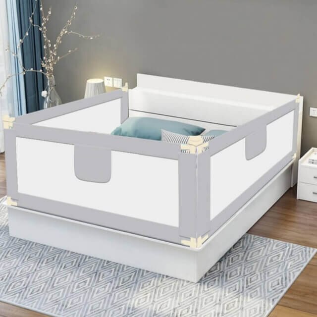 Protectie pat copii, Empria, inaltime ajustabila 69 - 97 cm, 215 cm ...