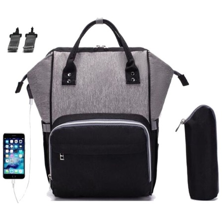 Раница Vika Baby®, Подходяща за количка, Лесно прикрепване, Отделение с ...