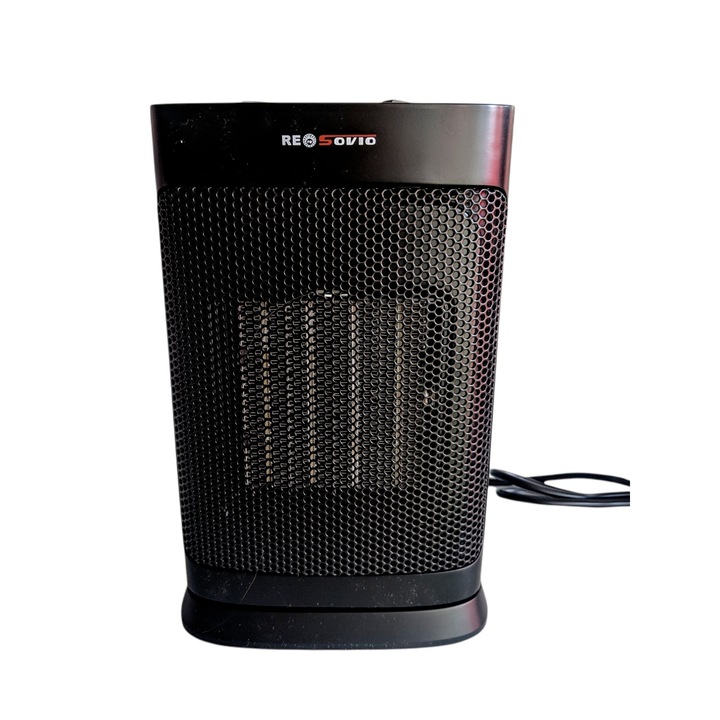 Вентилаторна печка Resovio PTC-209A, керамична, 1500W, Черен - eMAG.bg