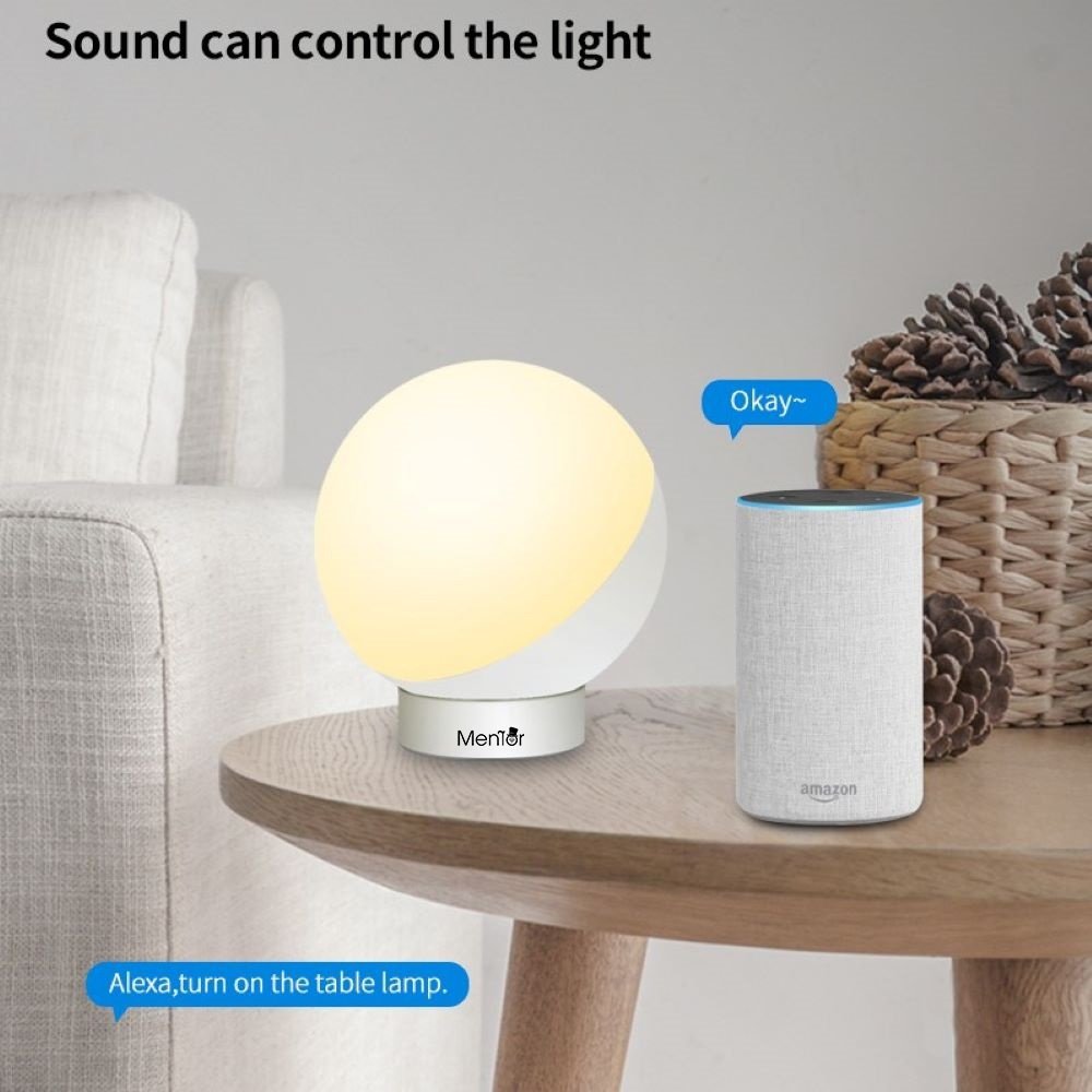 Veioza Led RGBW inteligenta Mentor CR01 Wi-Fi, 7W, 650lm, 3000k ...