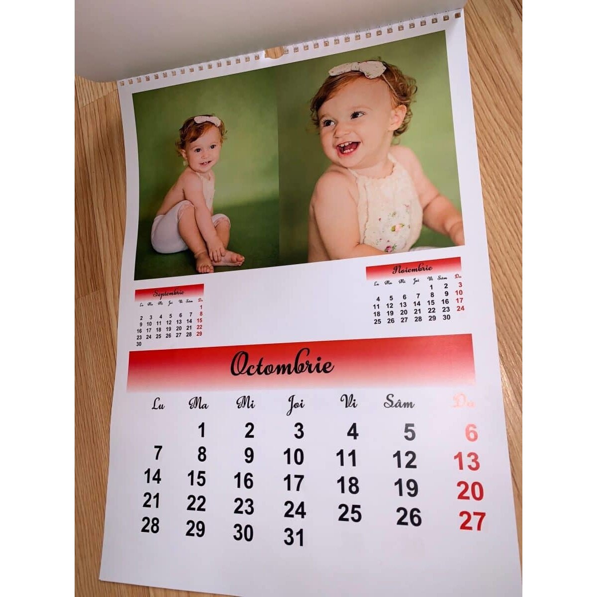 Calendar perete, format A3, personalizat, multicolor - eMAG.ro