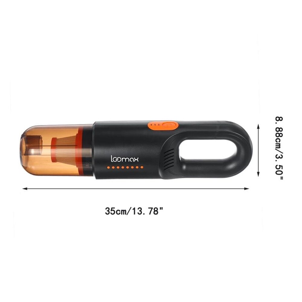 Преносима акумулаторна прахосмукачка Loomax, 2000 mAh, 8000 pa, Мощно ...