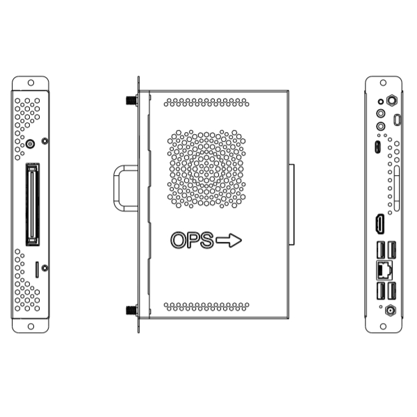 Modul PC CTOUCH OPS I5, 10 Gen, 128GB M.2 2280 SSD, HDMI 2.0 - eMAG.ro