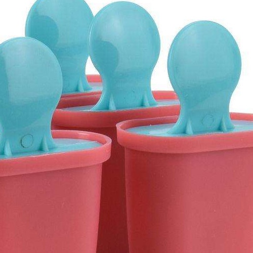 Matrita pentru inghetata, Excellent Houseware, 6 bucati, Roz/Albastru ...