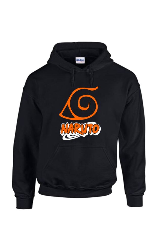 Hanorac adulti Naruto, Gildan, Negru, L - eMAG.ro
