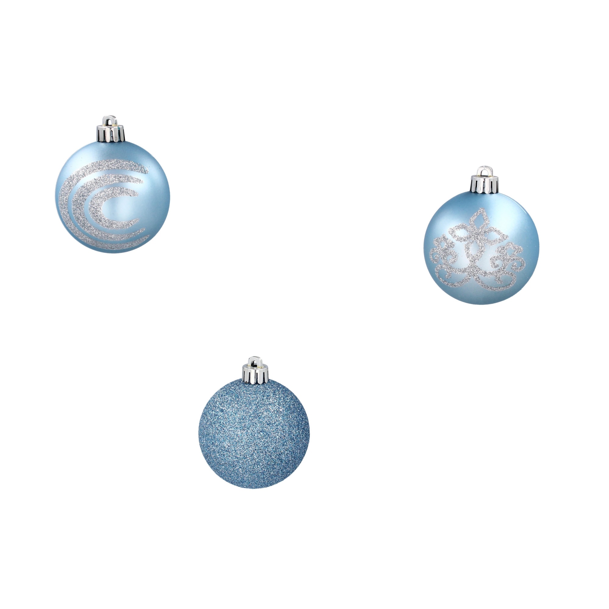 Set 16 globuri, 6cm, albastre - eMAG.ro