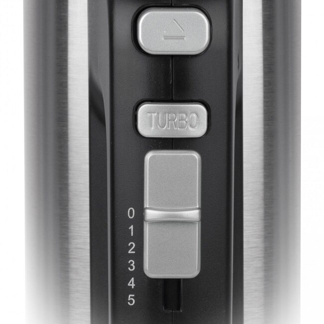 Ръчен миксер Turbo VITEK VT-1411, 700W, 5 скорости, Сребрист, Неръждаема стомана, Пластмаса ...