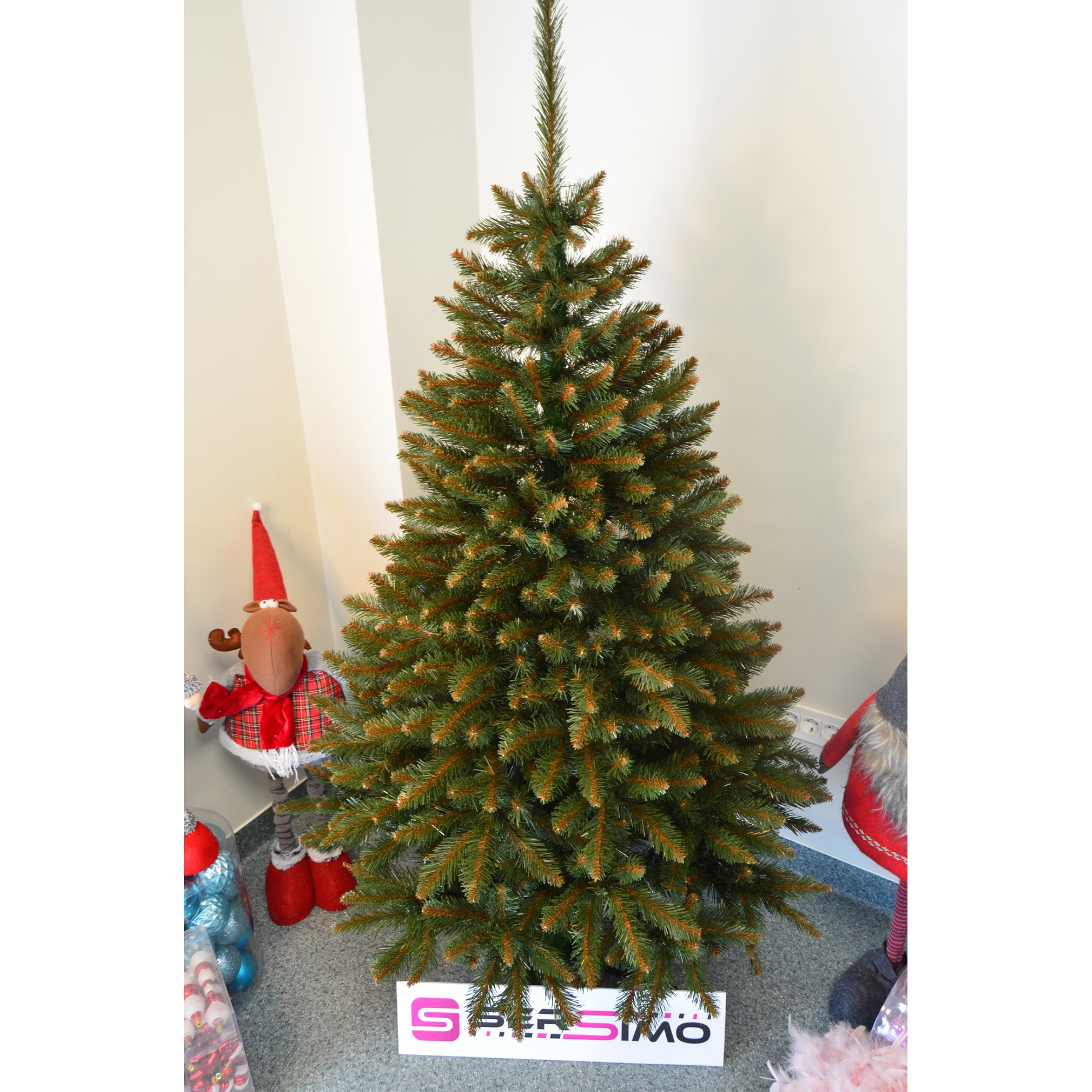 Brad artificial Christmas Deluxe by Sersimo, Royal, 180cm - eMAG.ro