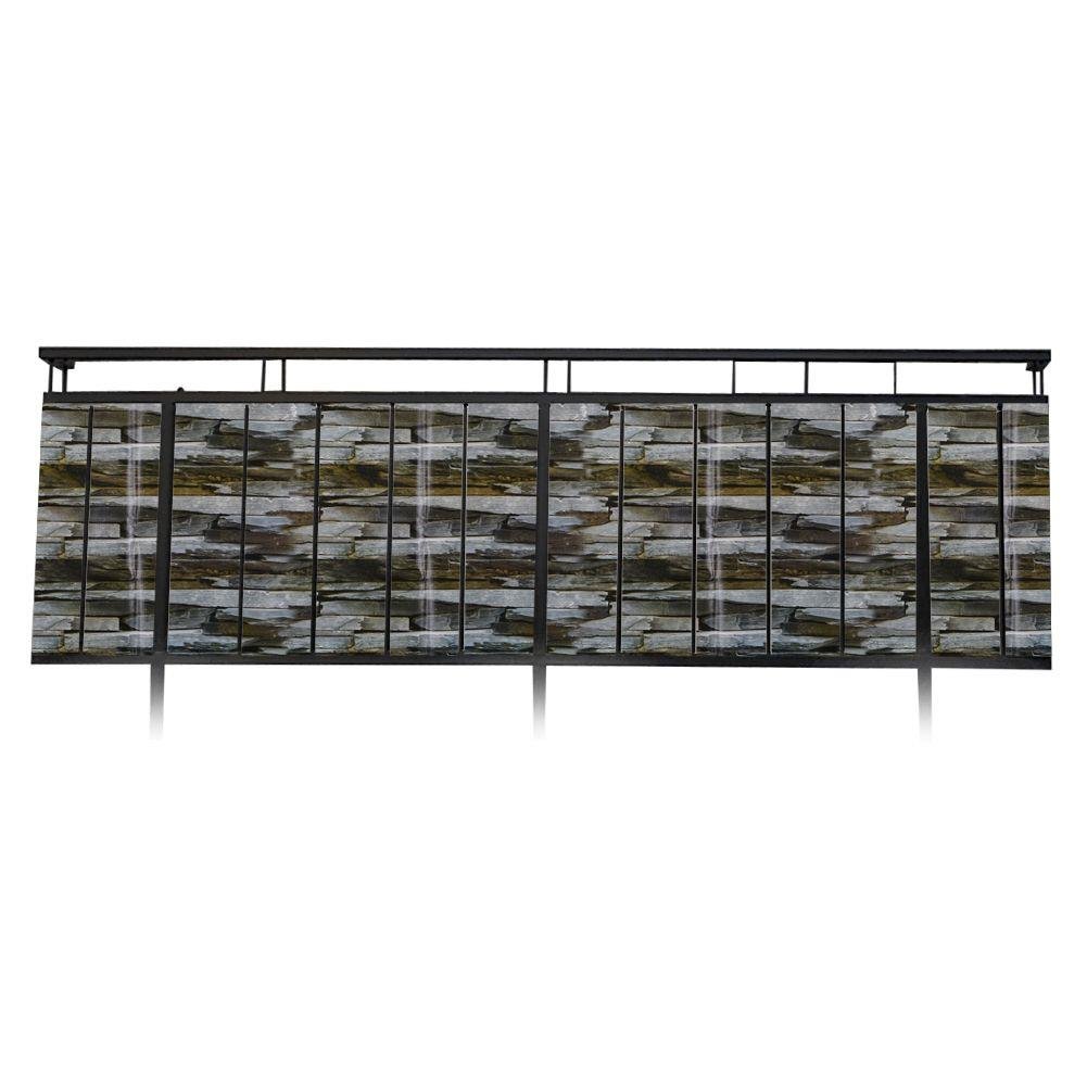 Paravan pentru terasa/balcon, Ambiance, 445x75 cm, Gri - eMAG.ro