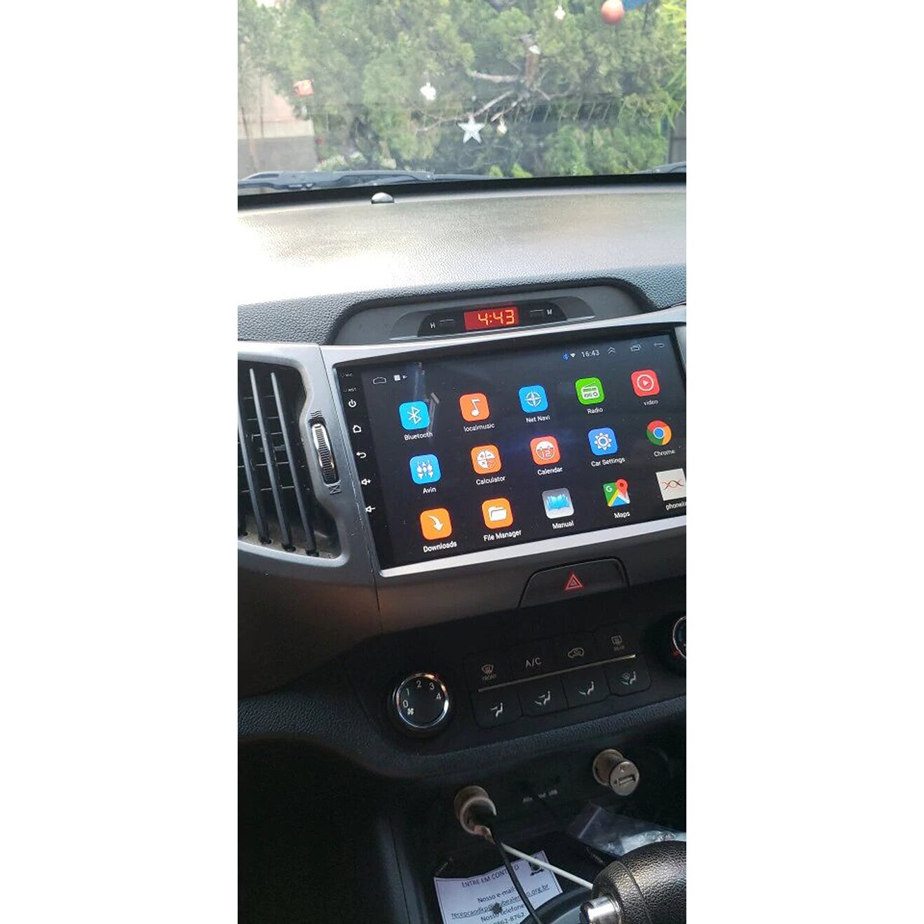 Navigatie AUTONAV Android GPS Dedicata Kia Sportage 2010-2015, Model Classic, Memorie 16GB ...
