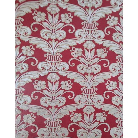 Tapet ornament pe fond rosu 2259-50 53cm x 10m - eMAG.ro