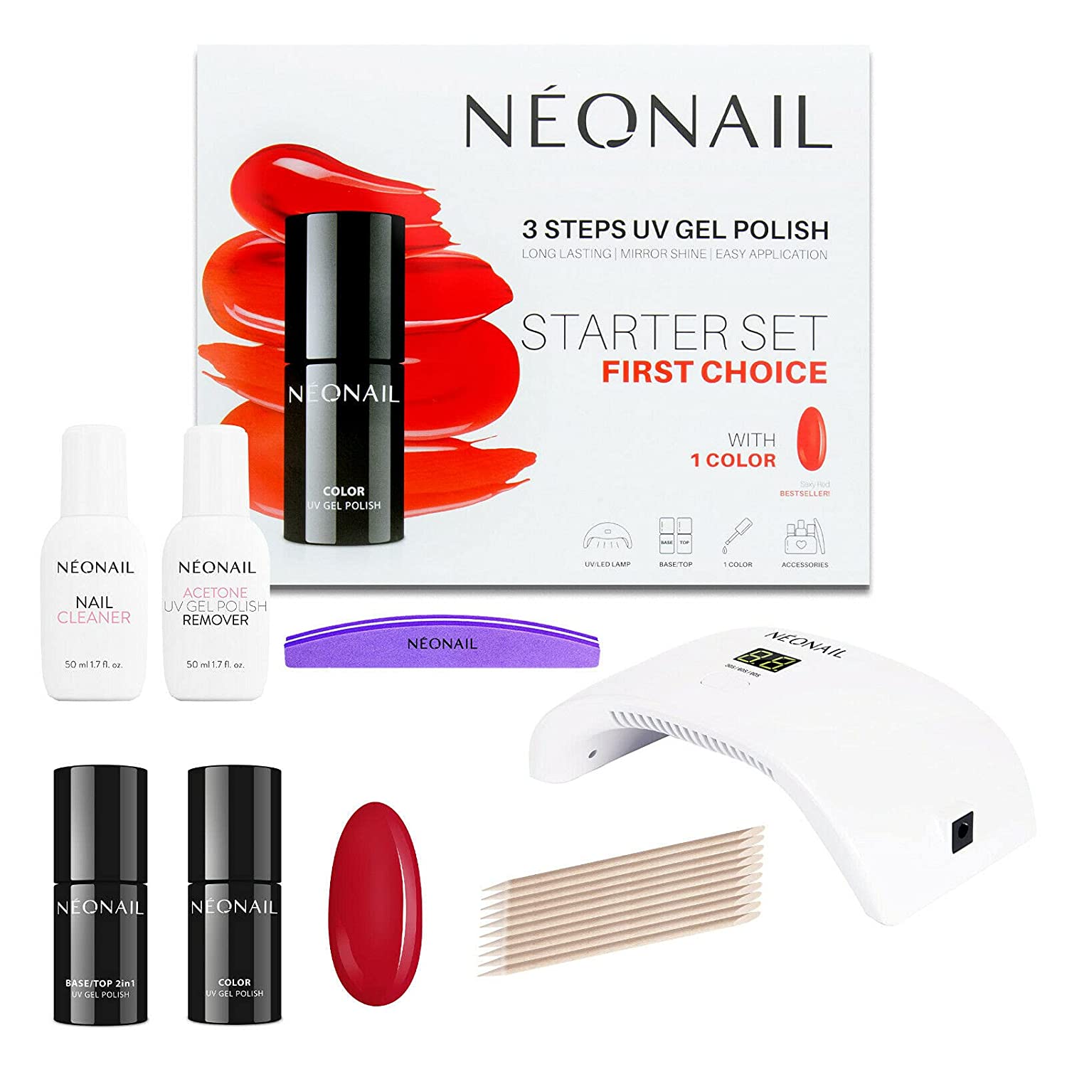 Kit unghii cu gel NeoNail, First Choice, pentru incepatori - eMAG.ro