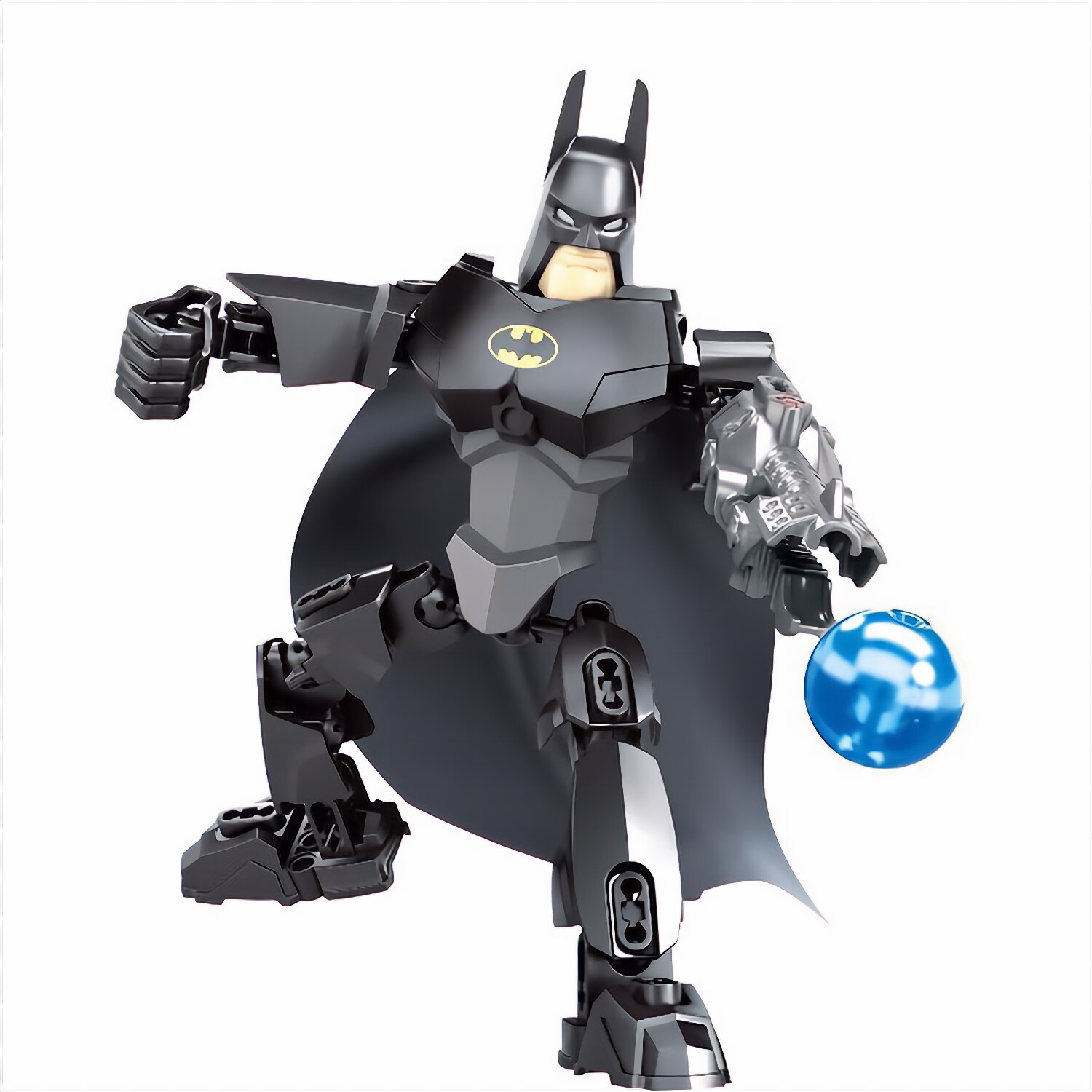 Set de constructie, Batman, jucarie cu 35 de piese, negru - eMAG.ro