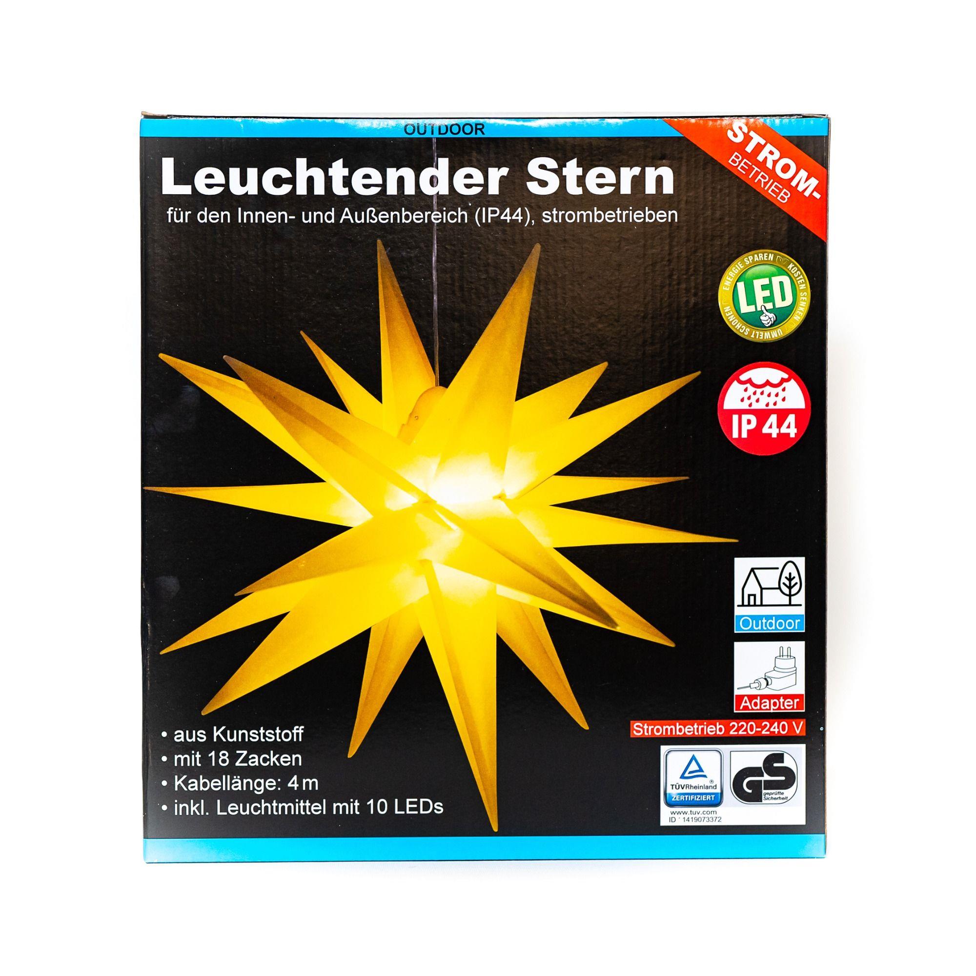 Stea luminoasa, Topcent, 50 cm, Galben - eMAG.ro